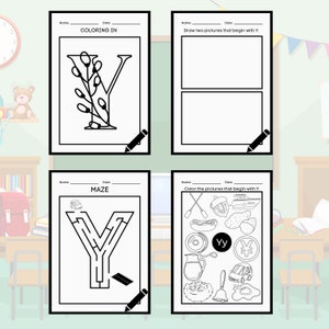 Letter of the Week Worksheets Printable, Preschool Curriculum, Alphabet ...