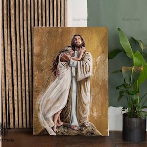 The Savior, Jesus Hug, Jesus Painting, in the Arms of His Love, Jesus ...