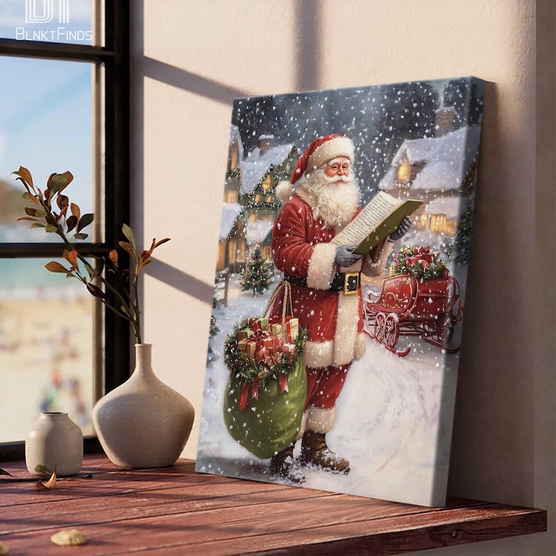 Christmas Canvas Art - Etsy