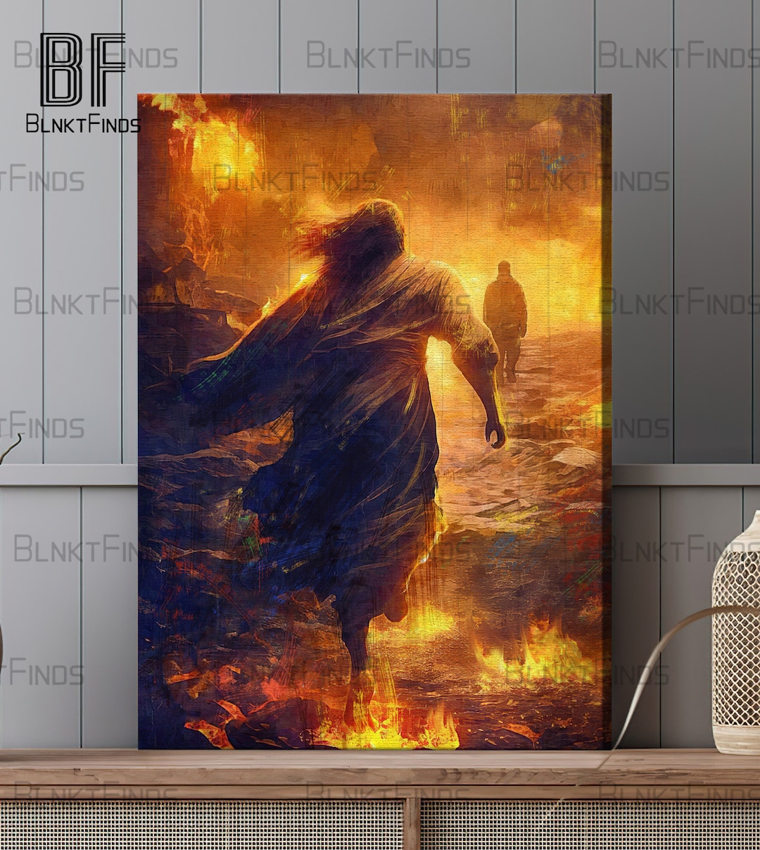 Jesus Running After Me Art Canvas, Jesus Lamb of God, Lost Sheep, Jesus ...