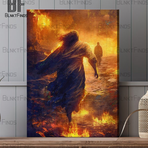 Jesus Running After Lamb - Etsy