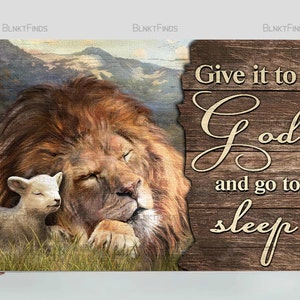 Lion of Judah, Lamb of God, Valley Painting, on a Peaceful Day , Lamb ...
