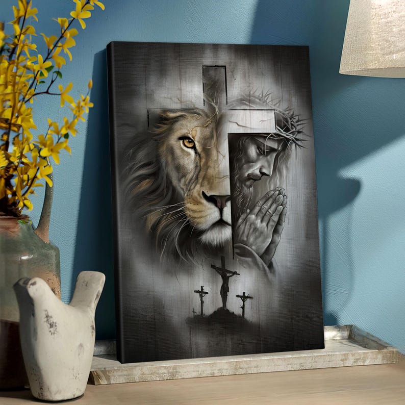 Easter Jesus Christ, the Lion, and the Cross – A Stunning Christian ...