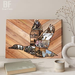 Personalized Duck Hunter Canvas | Custom Duck Collage Wall Art ...