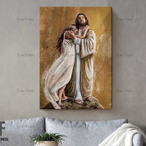 The Savior, Jesus Hug, Jesus Painting, in the Arms of His Love, Jesus ...