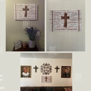 I Can Only Imagine Wooden Cross Canvas, Wooden Cross Art Canvas, Home ...