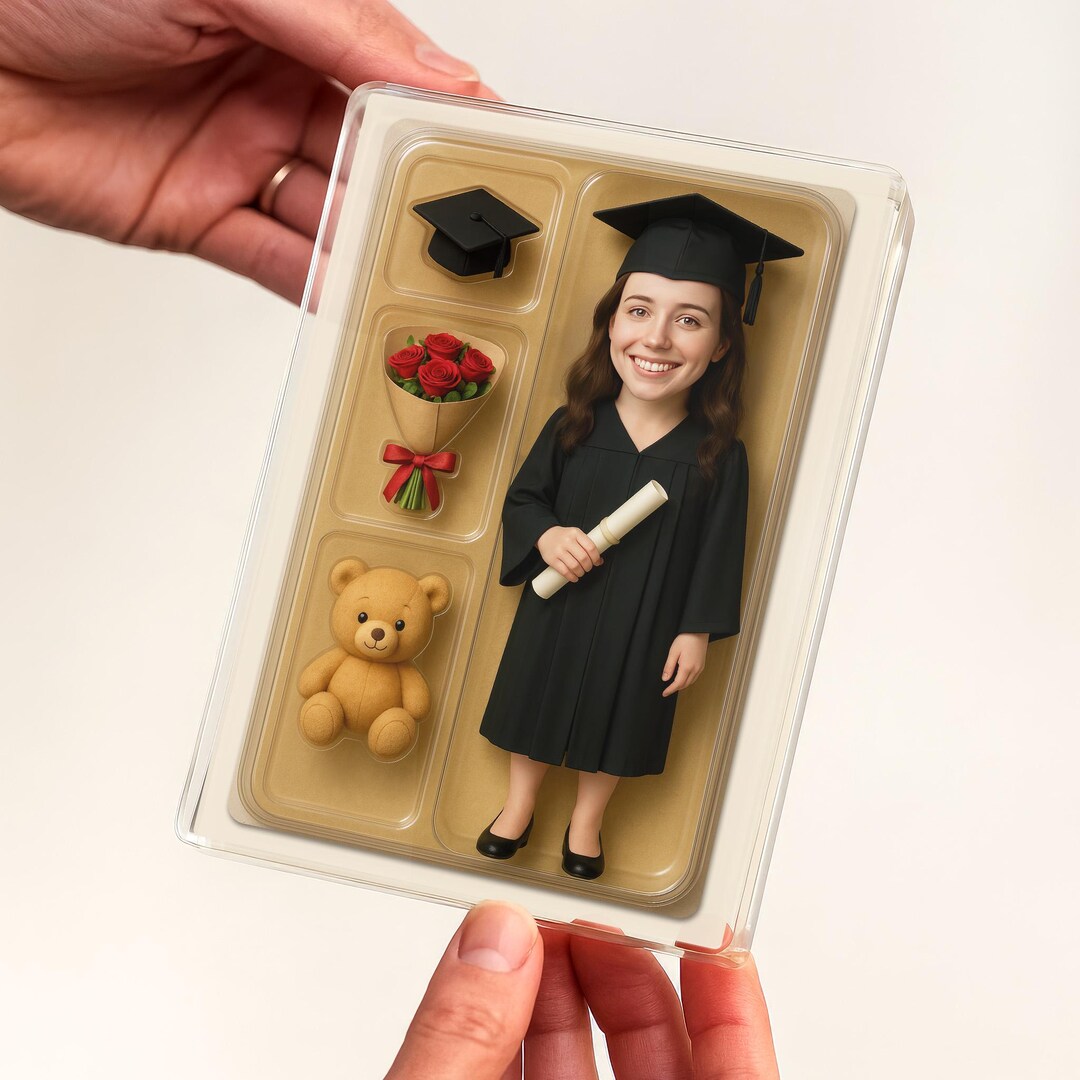 Custom Graduation Figurine Block, Personalized Acrylic Gift for ...