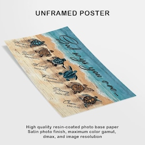 God Says You Are, Sea Turtle on Sand Beach Art Canvas, Turtle Canvas ...