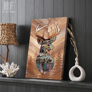 Personalized Deer Hunting Memories, Custom Hunting Collage Canvas, Gift ...