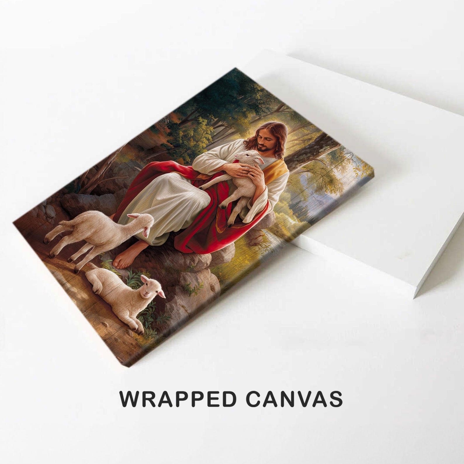 The Good Shepherd’s Love – Inspirational Christian Canvas Art of Jesus ...