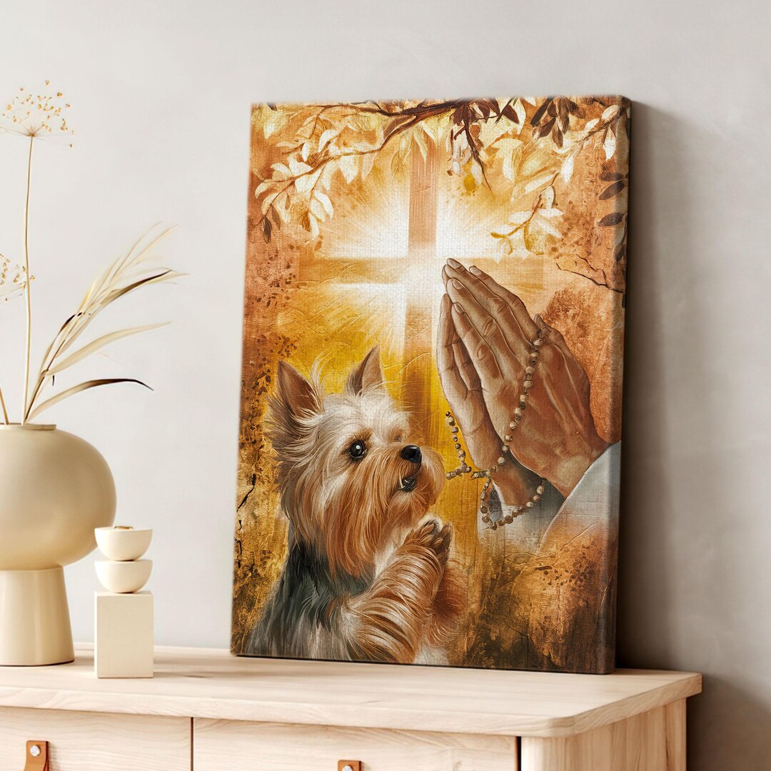 Christian Dog Wall Art - Inspirational Prayer Print - Christian Dog ...