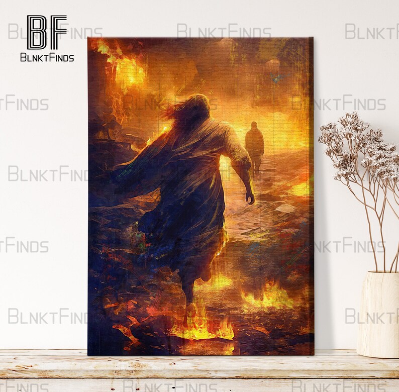 Jesus Running After Me Art Canvas, Jesus Lamb of God, Lost Sheep, Jesus ...
