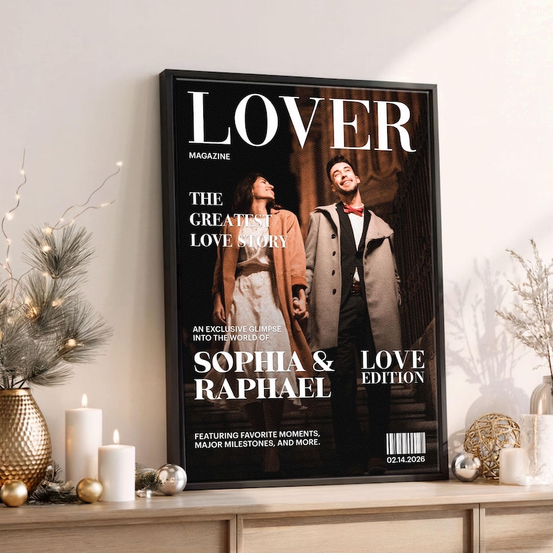 Couple Magazine Canvas - Etsy