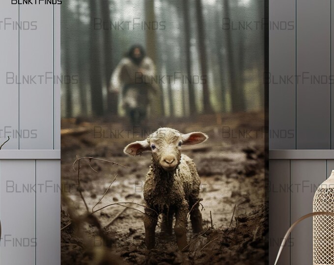 Jesus Christ Saving the Lamb Artwork JPGPNG, 300 Dpi,2660x3550px Ready ...