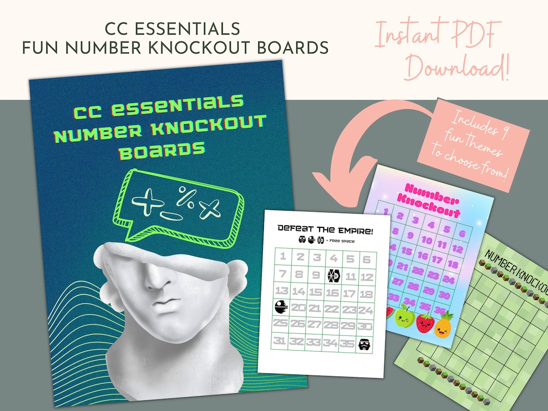 CC Essentials Number Knockout Board Slam Boards for Math Review - Etsy