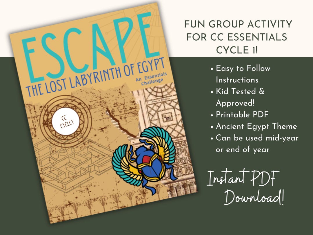 CC Cycle 1 Essentials Review Game - Escape the Lost Labyrinth of Egypt ...