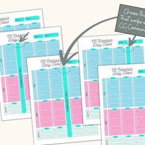 CC Essentials Daily Planner Stick-in-the-sand Simple Daily Task Tracker ...
