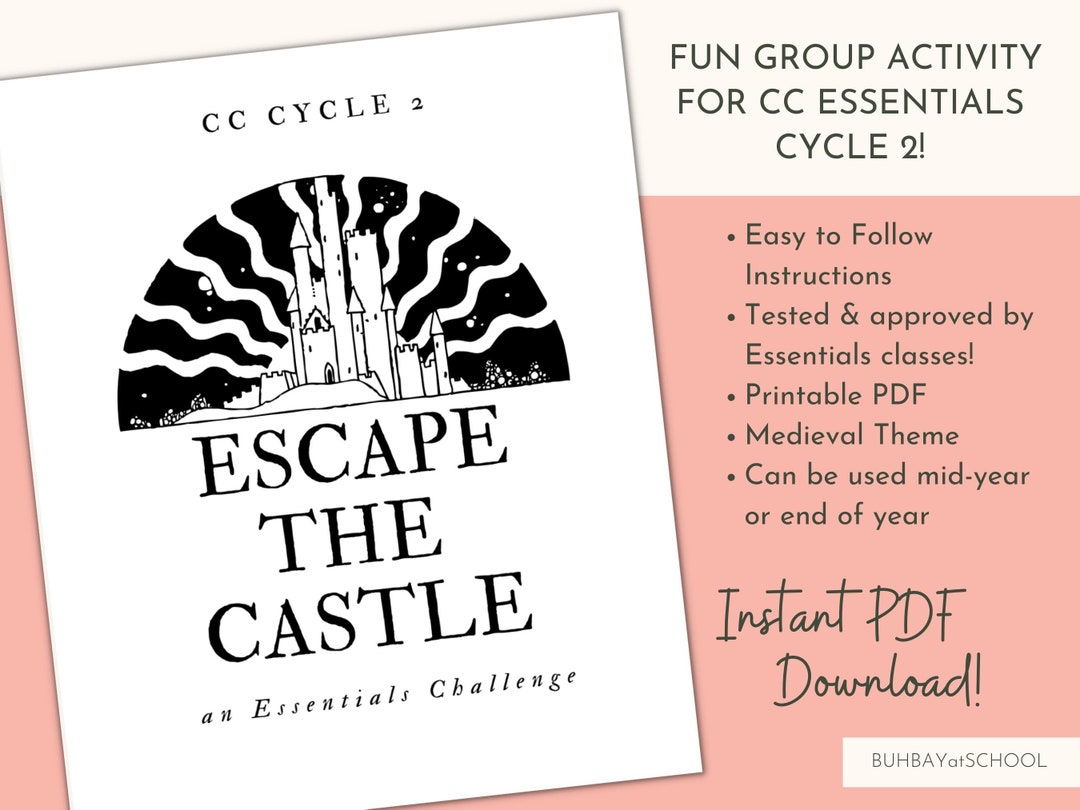 CC Cycle 2 Essentials Escape the Castle End of Year Review Game - Etsy
