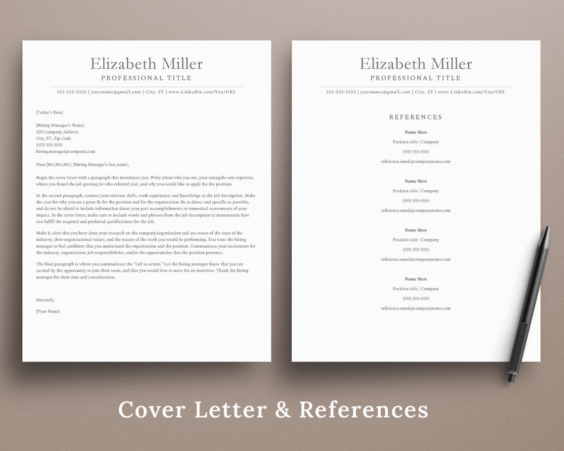 Functional Skill-based Resume Template for Google Docs and Word Clean ...