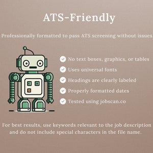Ats-friendly Functional Resume Template for Microsoft Word and Google ...