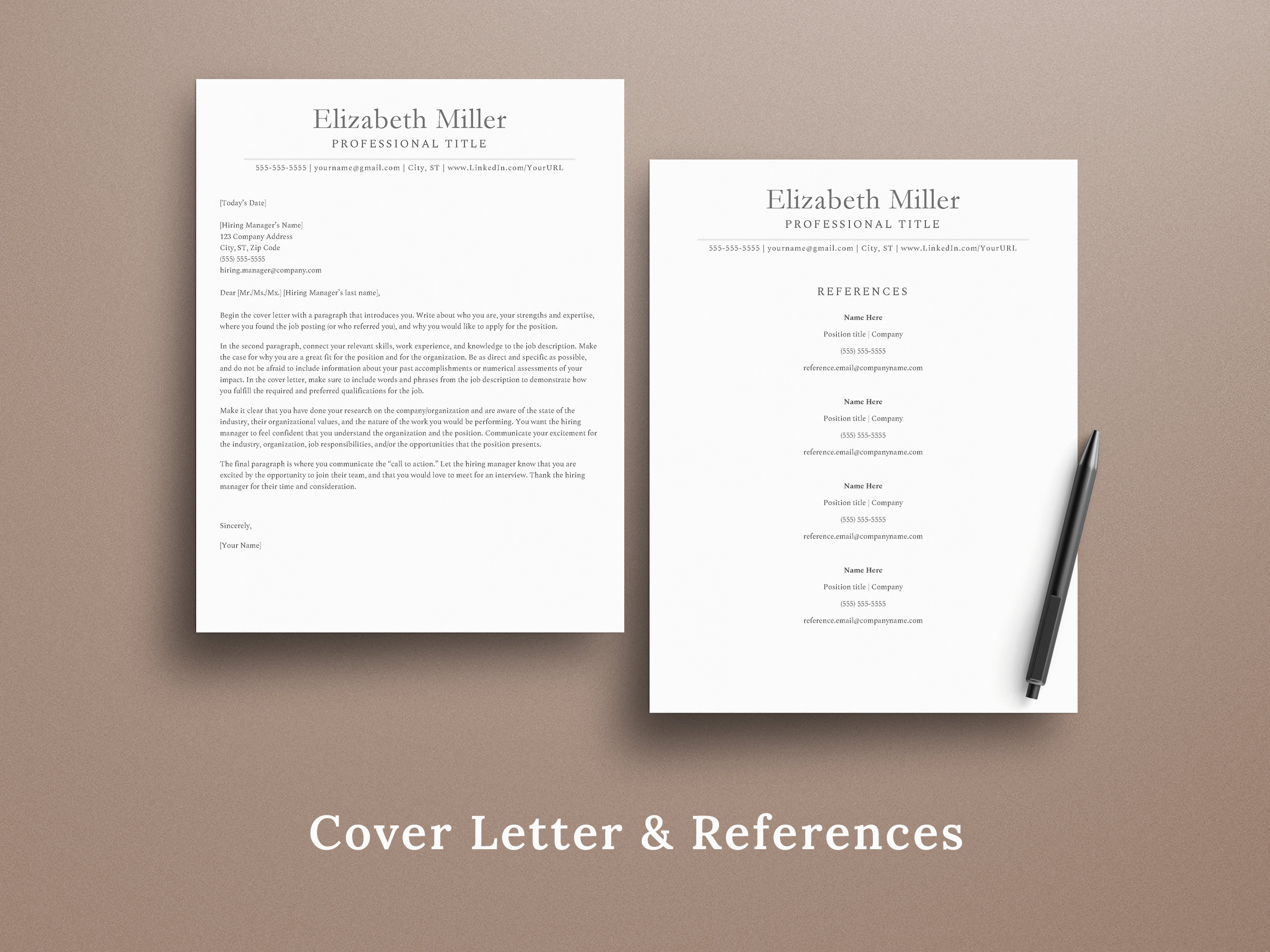 Functional Skill-based Resume Template for Google Docs and Word | Clean ...