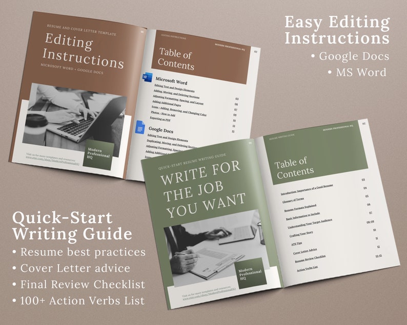 Functional Skill-based Resume Template for Google Docs and Word Clean ...