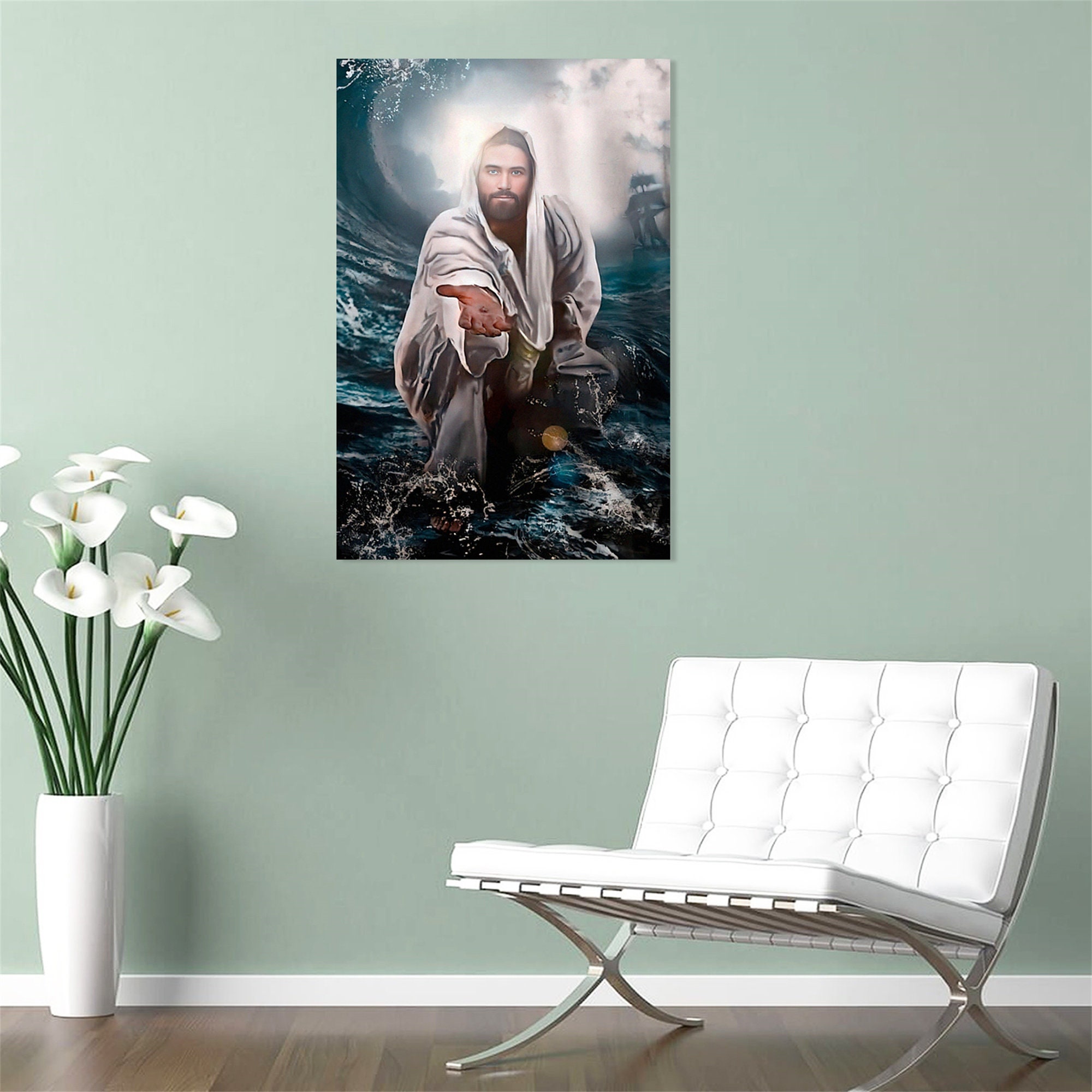 Religious Canvas Paintings Christ Jesus Give Me Hand Art Prints Jesus ...