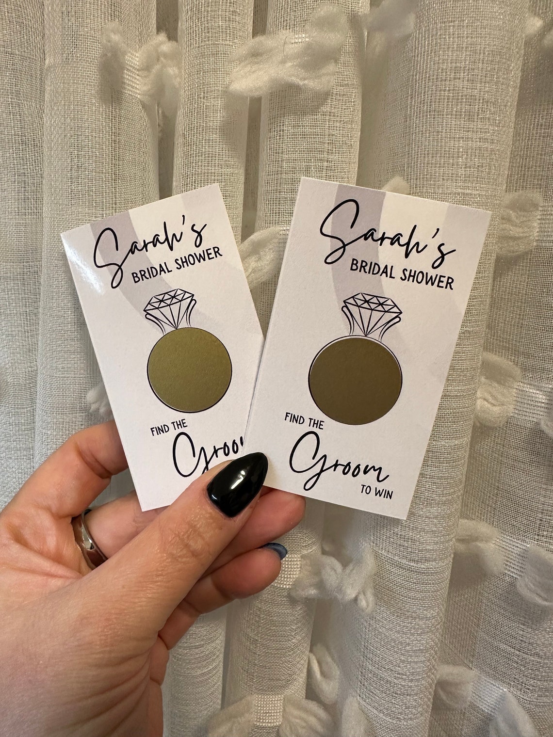 Bridal Shower Games, Printed, Who Has the Groom, Bridal Shower Scratch ...