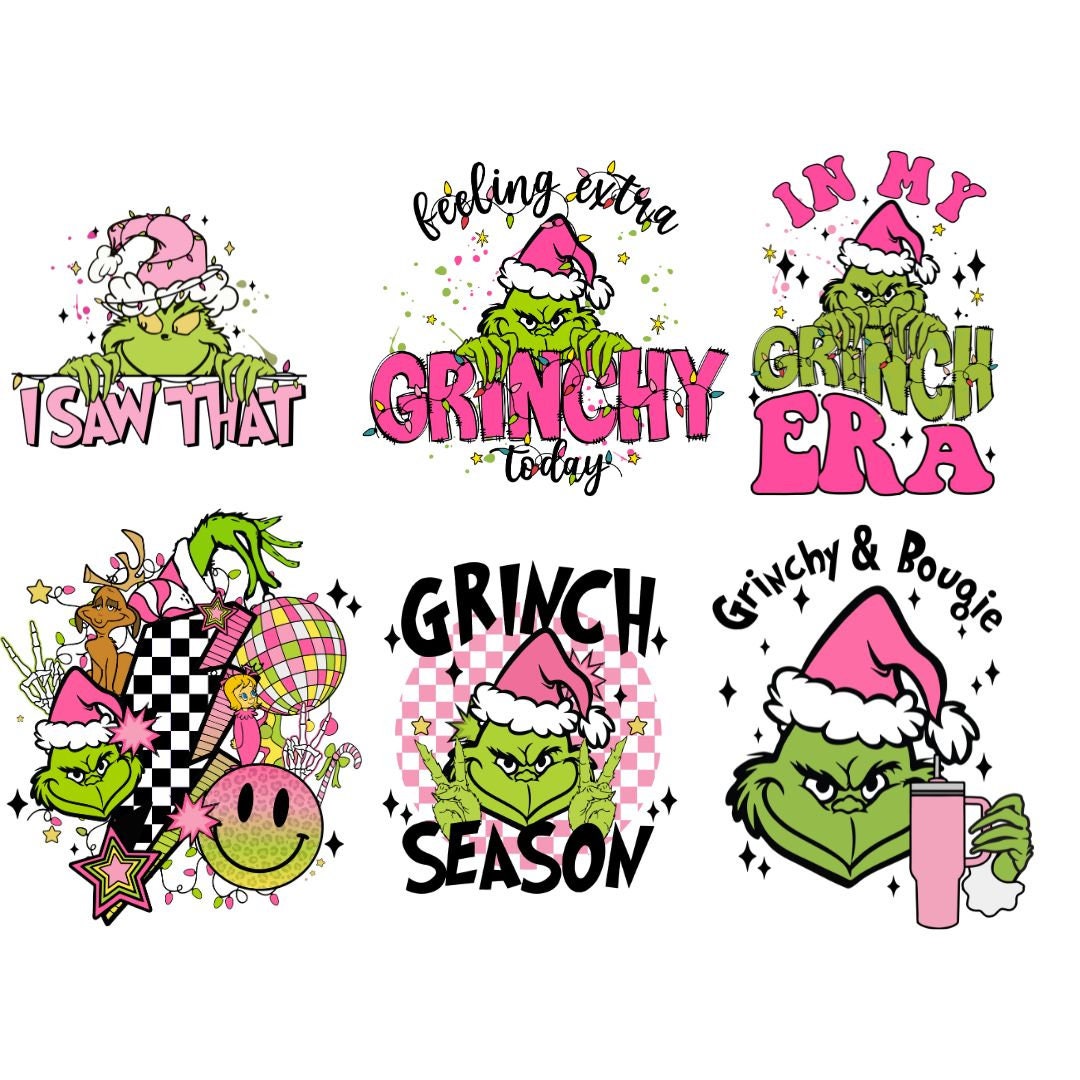 Grinch Holiday Ceramic Personalized Coasters Set of 4 | Square ...