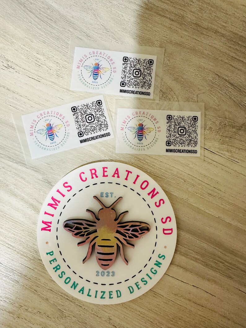 DTF Branding Logo With QR Code Branding for Shirts Clothing Tags Shirt ...