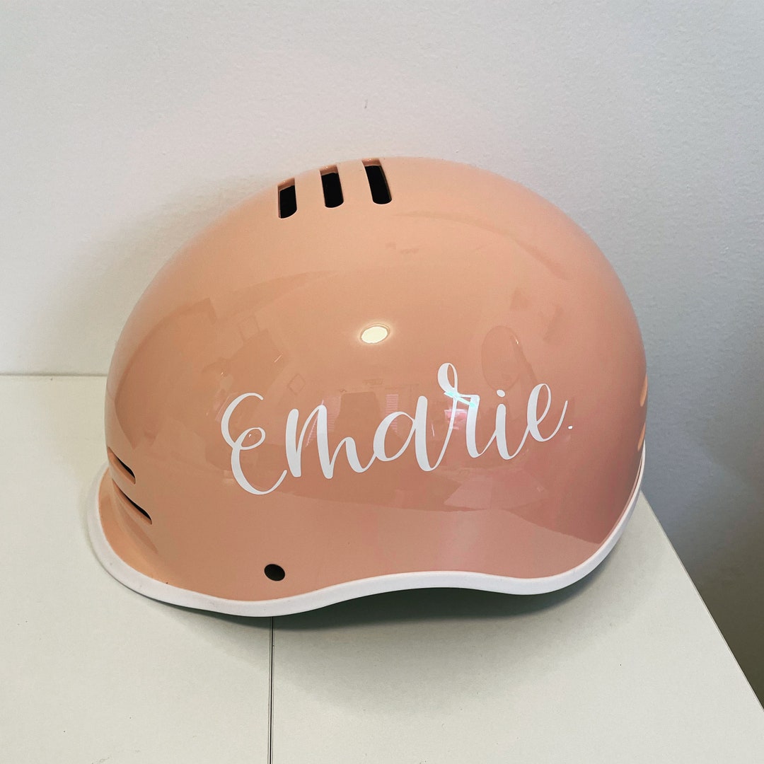 Helmet Custom Name Vinyl Decal - Helmet Not Included Only Sticker - Etsy