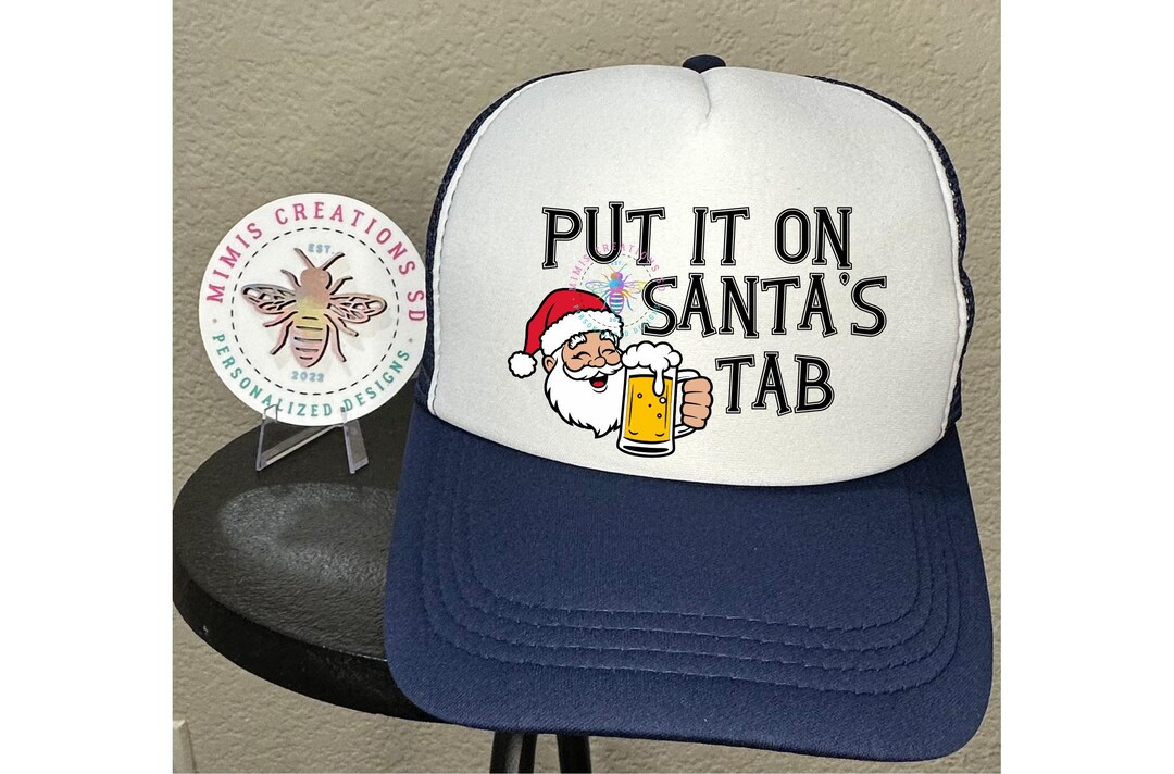 Put It on Santa's Tab Hat PNG DIGITAL IMAGE - Etsy