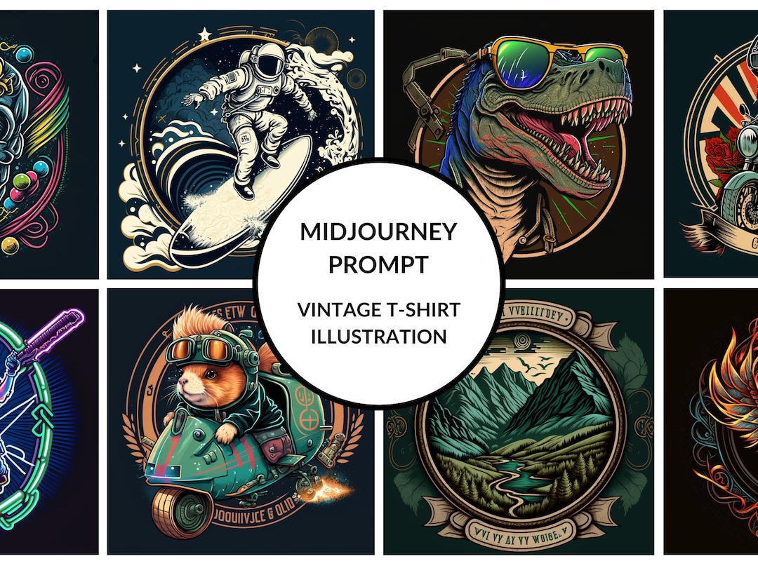 Vintage Logo Midjourney Prompt, Print on Demand T-shirt Design ... Vintage Logo Midjourney Prompt, Print on Demand T-shirt Design ...