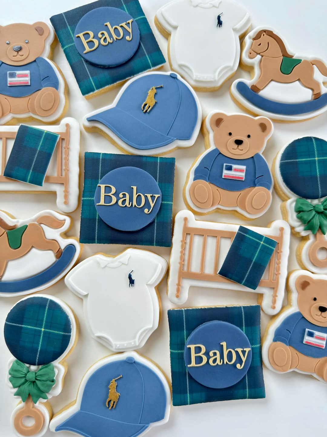 Polo | RL Inspired Baby Shower Cookies | Polo Themed Baby Shower ...