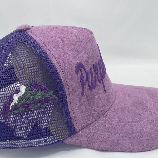 Purple Trucker Hat - Etsy