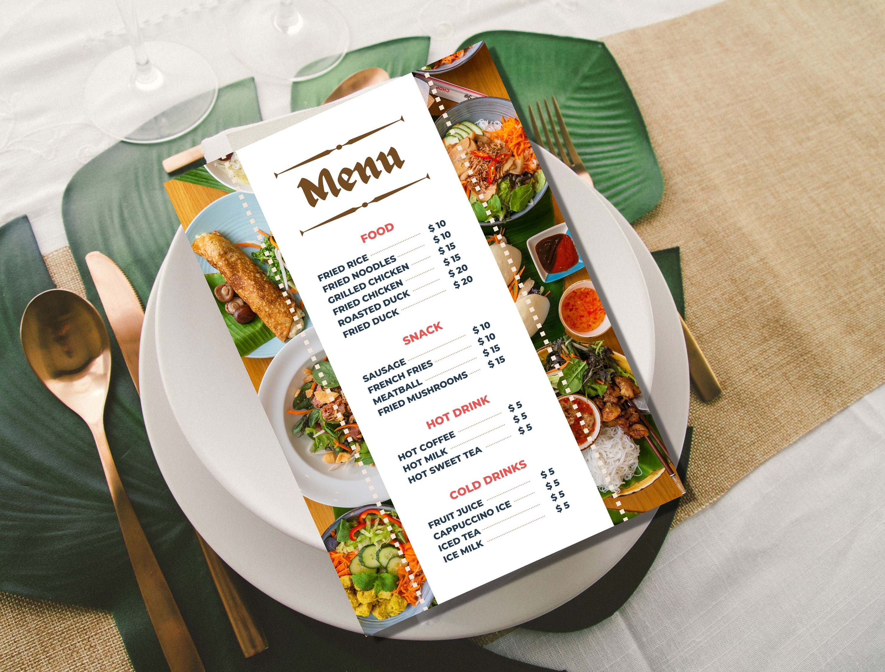 Restaurant Menu Modern, Professional Editable Menu Templates, Newly ...
