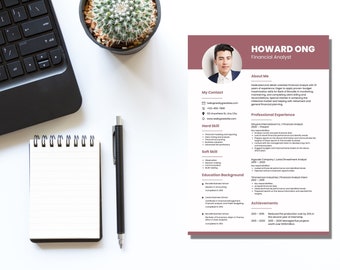 Modern Resume Template for Word & Pages: Includes 1, 2 and 3 Page ...