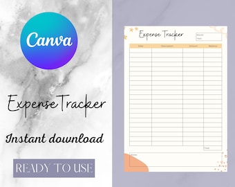Expense Tracker, Business Expense Log Printable, Spending Tracker ...