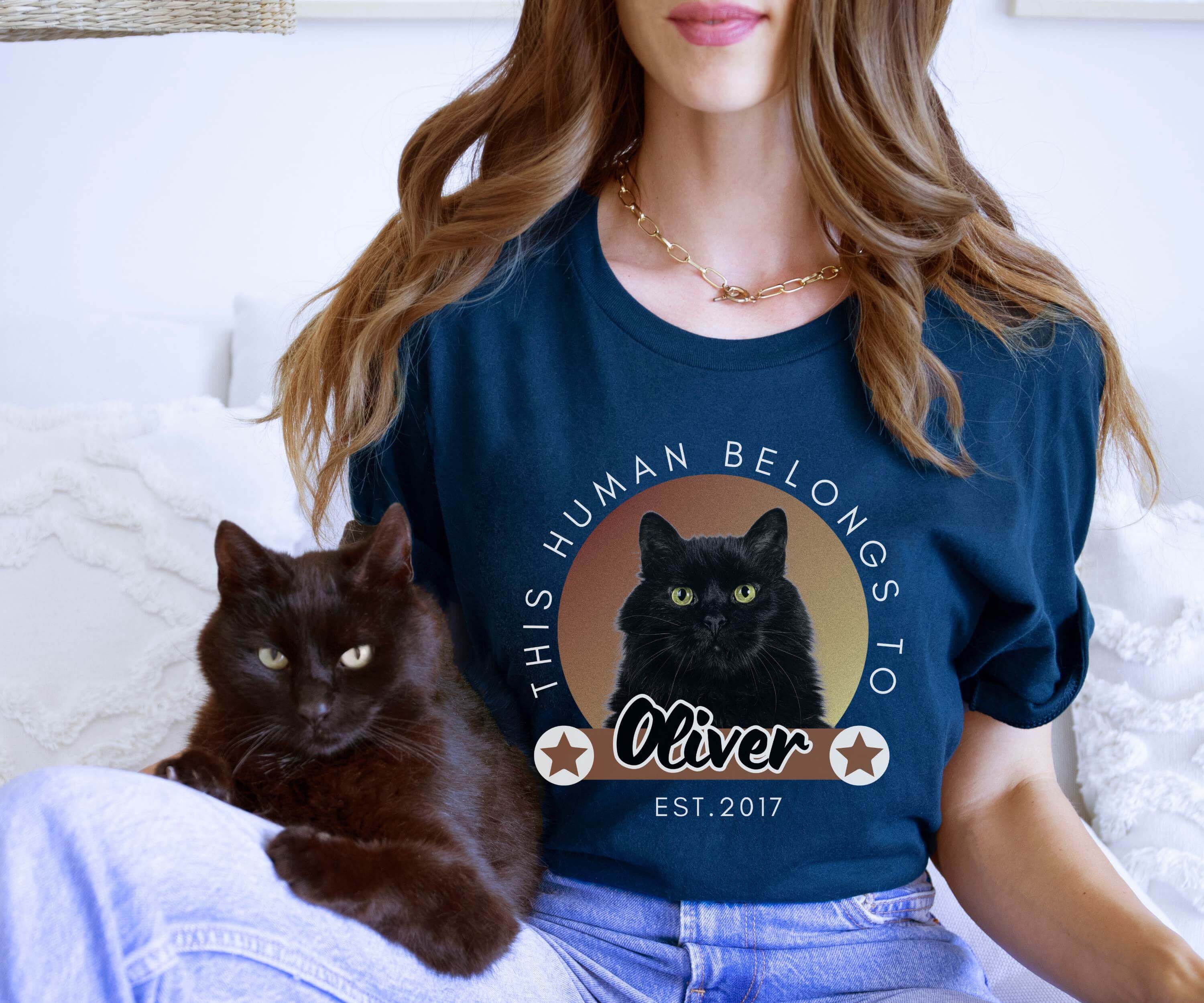 Custom Cat Lover Shirt, Custom Cat Mom Shirt, Custom Cat Name ...