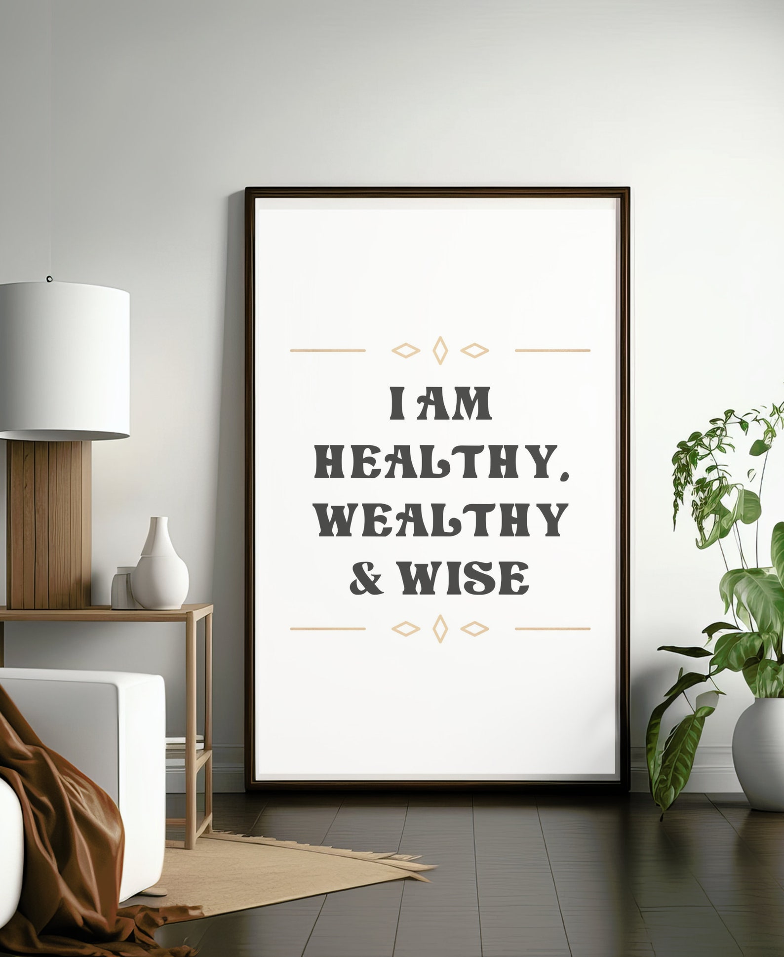 Affirmation Poster, Printable Art, Digital Download, Retro Wall Art ...