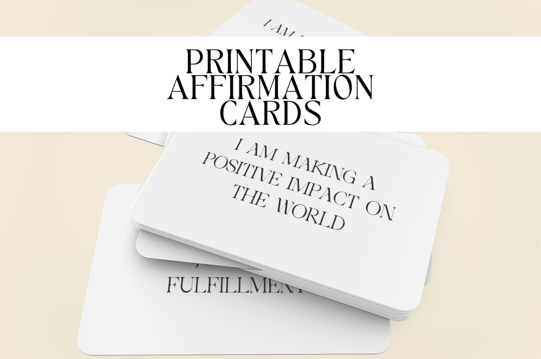 Affirmation Cards, Affirmations, Affirmation Cards Printable - Etsy