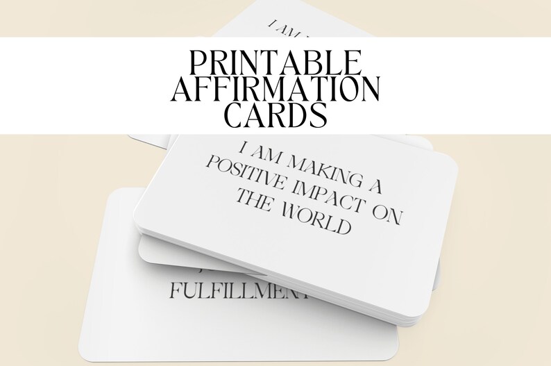 Affirmation Cards, Affirmations, Affirmation Cards Printable - Etsy