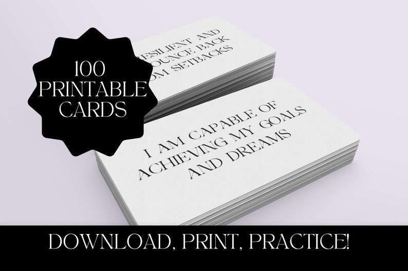 Affirmation Cards, Affirmations, Affirmation Cards Printable - Etsy