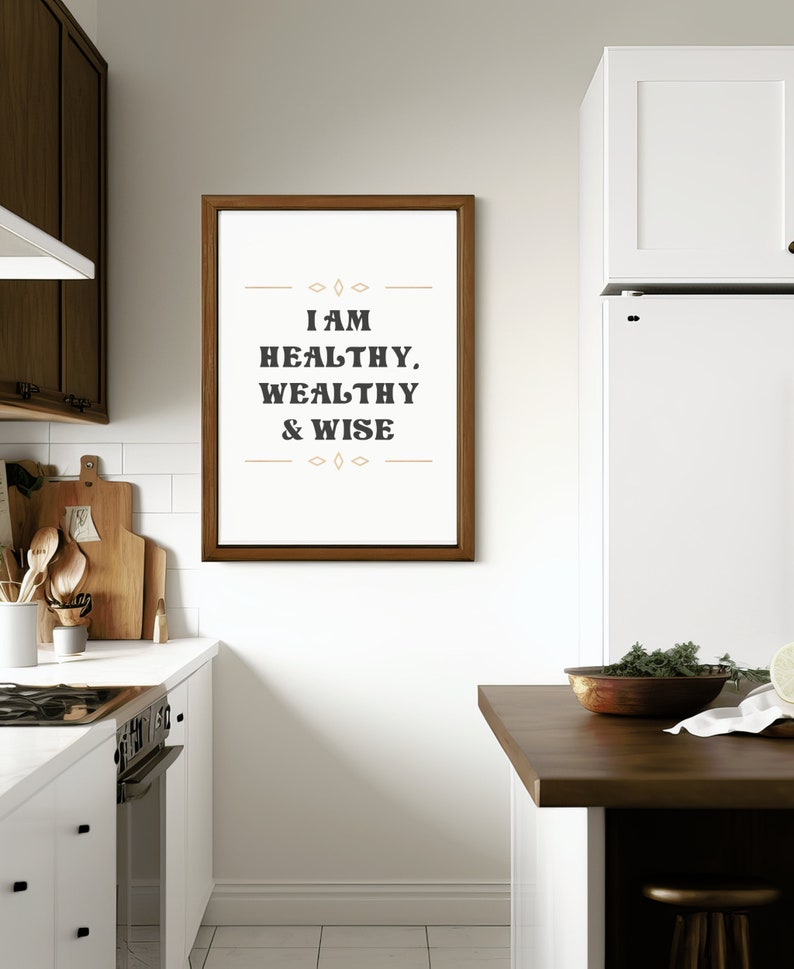 Affirmation Poster, Printable Art, Digital Download, Retro Wall Art ...