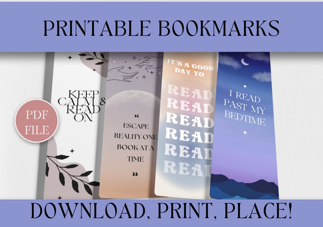 Cute Bookmarks Printable Bookmarks Bookmarks Printable - Etsy