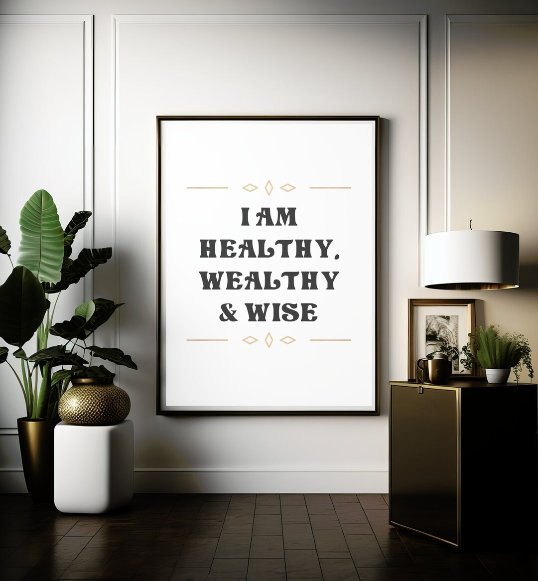 Affirmation Poster, Printable Art, Digital Download, Retro Wall Art ...