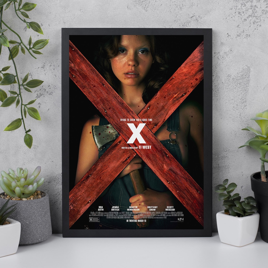 X Poster, X 2022 Movie Poster Print, X Movie Poster, Ti West, X Horror ...