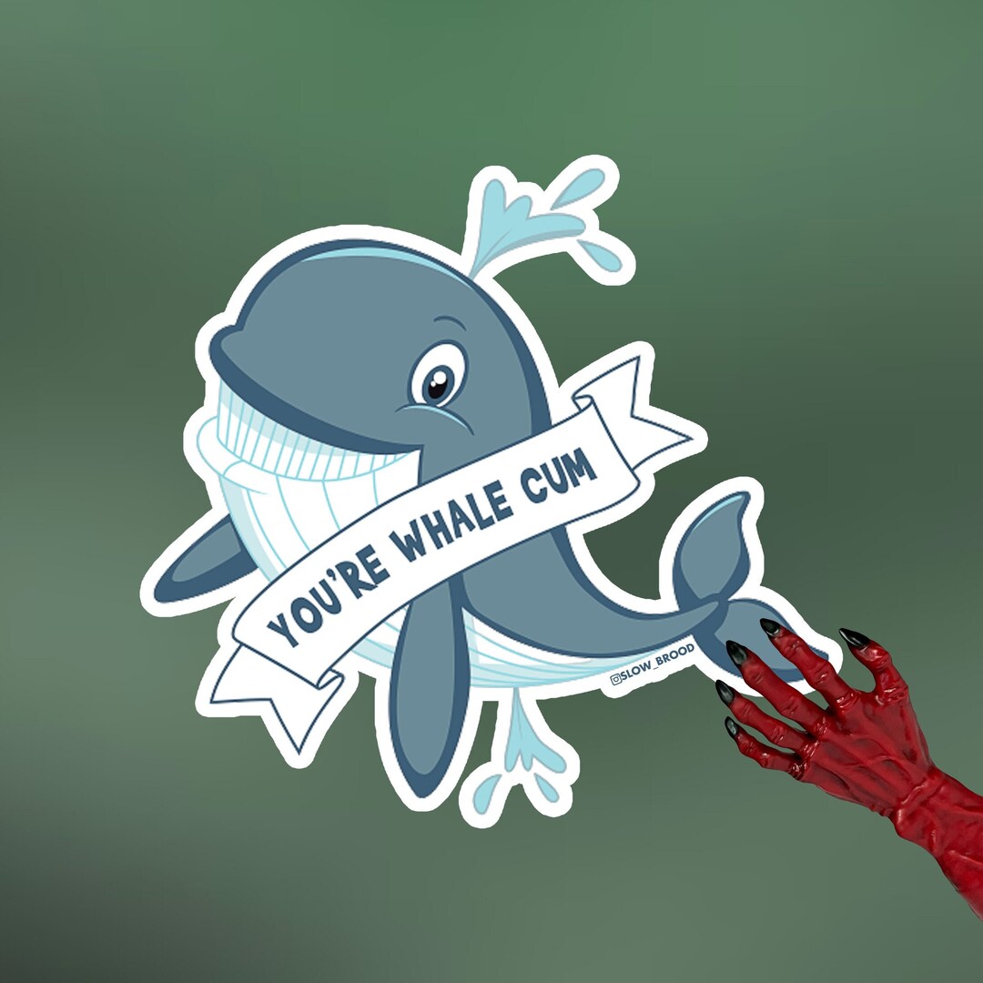 BIG THANKS, 4" Die-cut Vinyl Sticker, Funny Adult Sticker, Pun Sticker ...