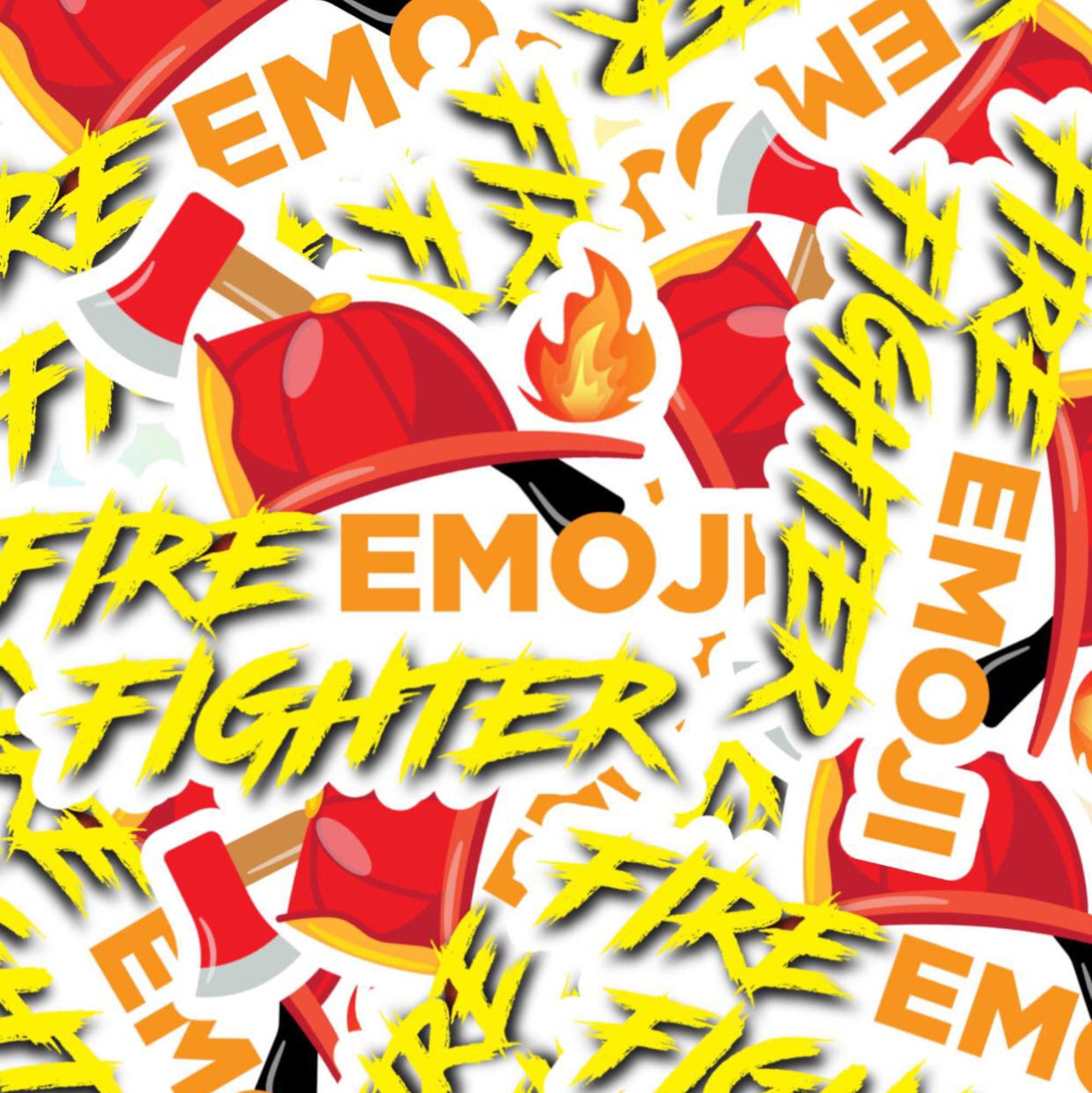 FIRE EMOJI, 4" Die-cut Vinyl Sticker, Funny Stickers, Decal, Pun ...
