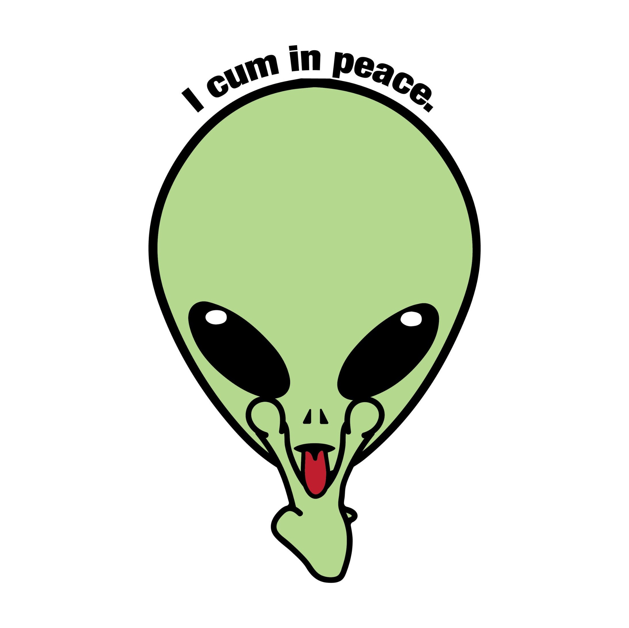 U-F-OHHH 4 Die-cut Vinyl Sticker, Funny Sticker, Sci-fi Stickers, Meme ...